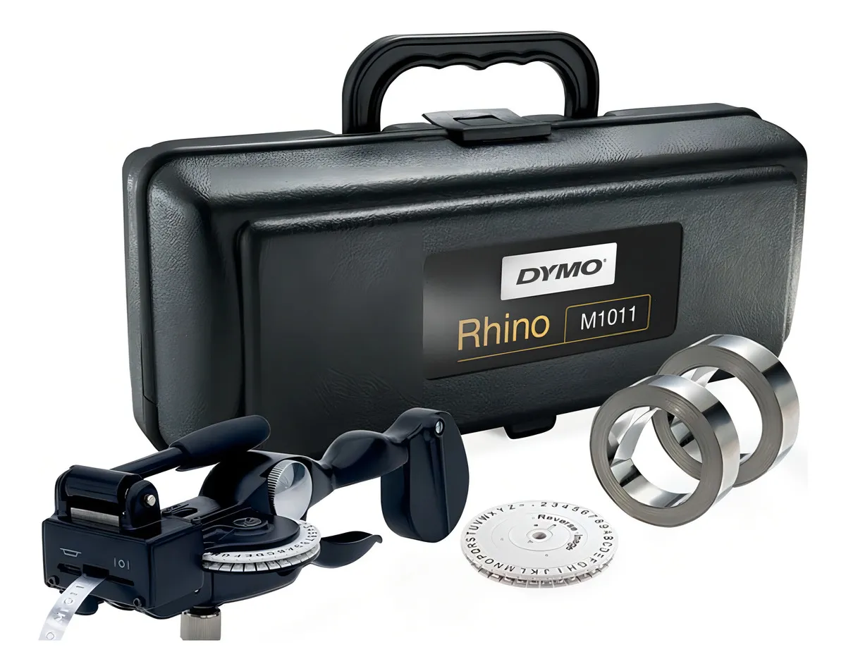 Rotuladora RHINO M1011 Imprime en Relieve Flejes de Acero Inox y ...
